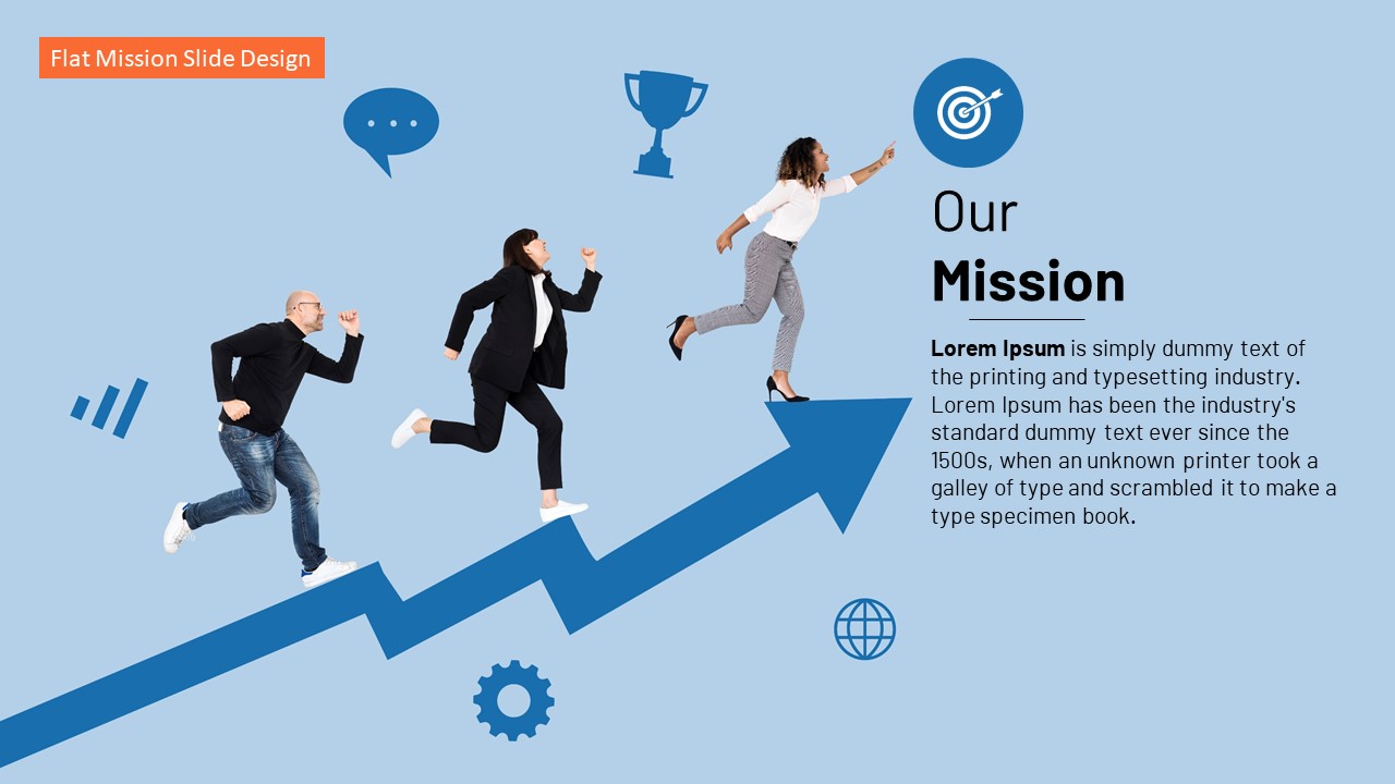 Free Mission & Vision PowerPoint slides template, PPT Slide Vision